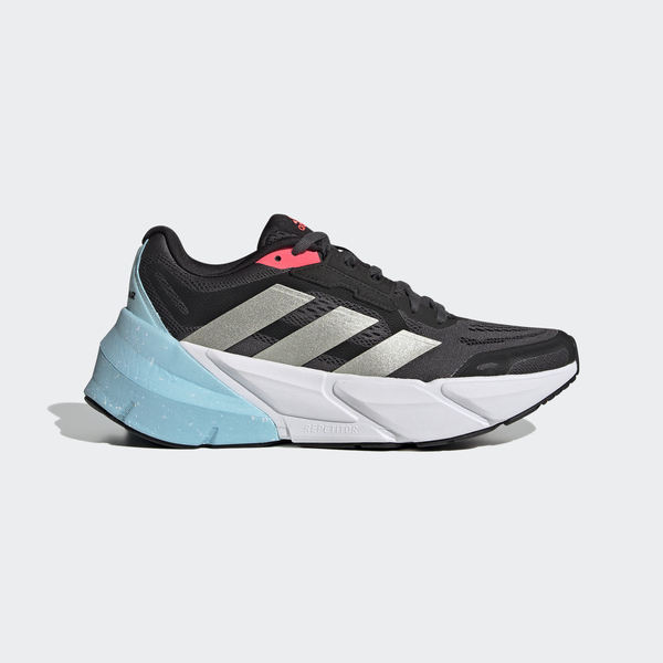 博客來-Adidas Adistar 1 W [H01166] 女 慢跑鞋 運動 訓練 路跑 馬拉松 避震 彈力 穩定 深灰