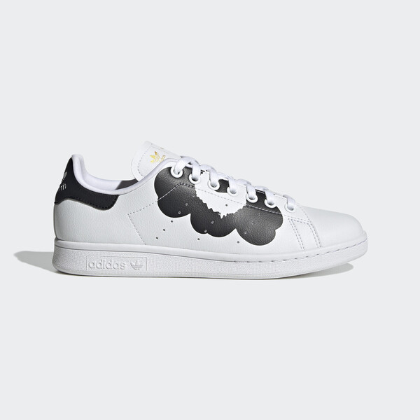 博客來-Adidas Stan Smith W [H04073] 女 休閒鞋 運動 經典 罌粟花 皮革 聯名款 愛迪達 白黑金