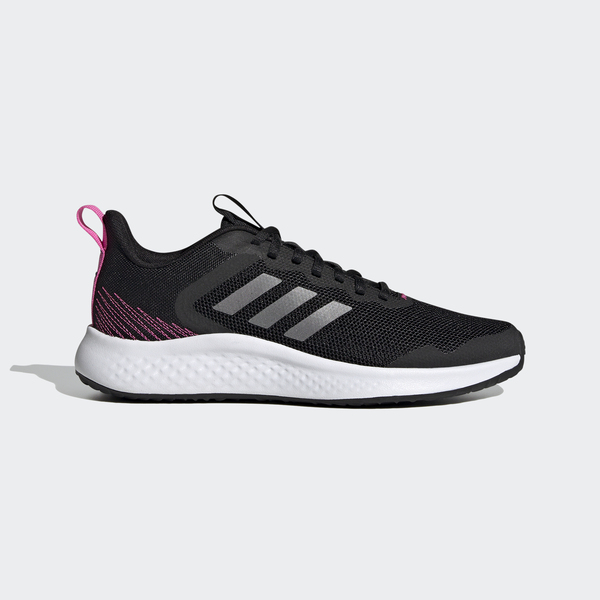博客來-Adidas Fluidstreet [H04605] 女 慢跑鞋 運動 休閒 輕量 避震 舒適 支撐 愛迪達 黑粉