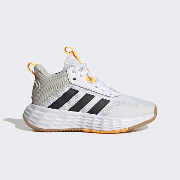 博客來-Adidas Ownthegame 2.0 K [H06418] 中大童 籃球鞋 運動 訓練 緩震 包覆 支撐 透氣 白