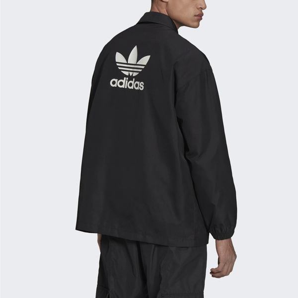博客來-Adidas Original Coach Jacket [H09129] 男 運動外套 休閒 經典 寬鬆 國際版 黑