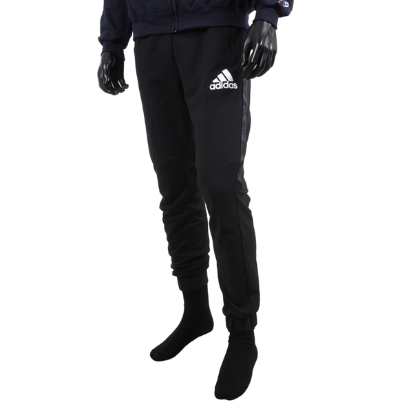博客來-Adidas M MT PT [H28788] 男 長褲 運動 慢跑 健身 訓練 休閒 棉質 舒適 愛迪達 黑白 S 黑
