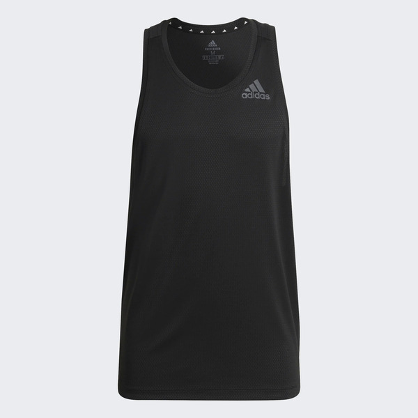 博客來-Adidas M Hr Sl Tee [HB6527] 男 背心 上衣 運動 訓練 休閒 涼感 舒適 透氣 愛迪達 黑