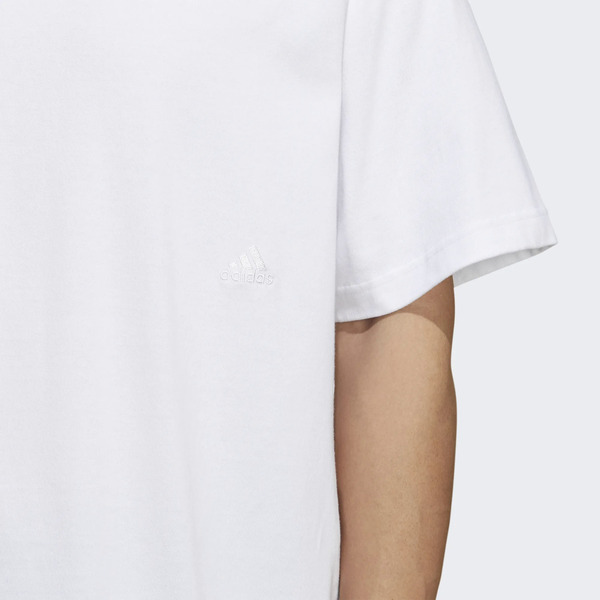 博客來-Adidas M Wrd S Tee [HD0084] 男 短袖 上衣 T恤 運動 休閒 棉質 舒適 寬鬆 愛迪達 白