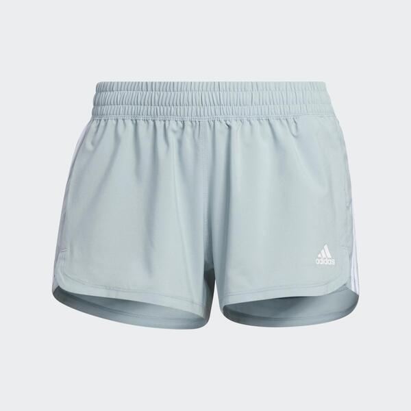 博客來-Adidas Pacer 3s Wvn [HD9587] 女 運動短褲 休閒 訓練 亞洲尺寸 舒適 愛迪達 藍綠