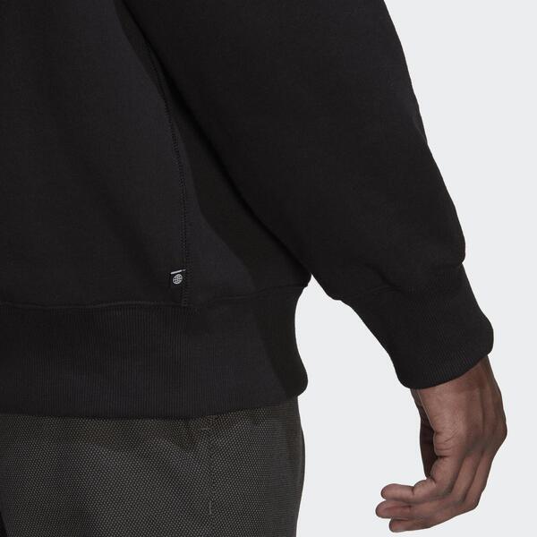 博客來-Adidas C Crew Ft [HK2938] 男 長袖上衣 運動 休閒 簡約 舒適 質感 重磅 寬鬆 國際版 黑