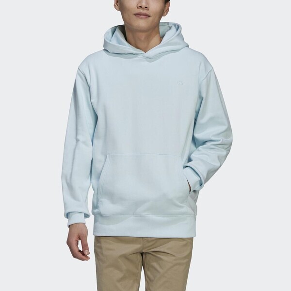 博客來-Adidas C Hoodie Ft [HK2941] 男 連帽上衣 帽T 運動 休閒 柔軟 重磅 寬鬆 國際版 水藍