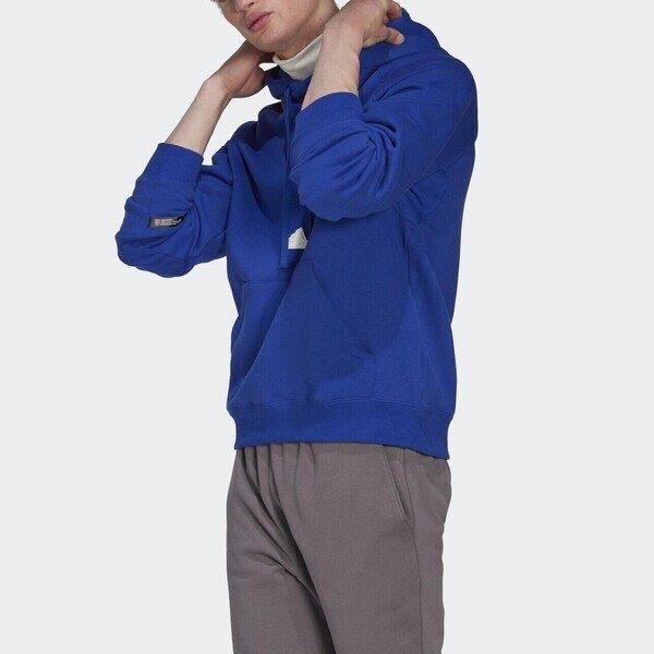 博客來-Adidas M New Fl Hoodie [HN1953] 男 連帽上衣 帽T 運動 訓練 休閒 刷毛 亞洲版 藍