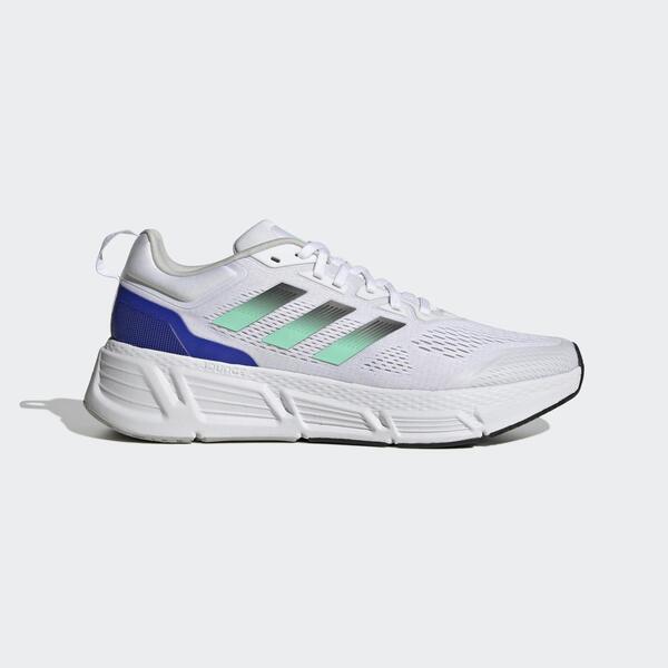 博客來-Adidas Questar [HP2437] 男 慢跑鞋 運動 休閒 訓練 緩震 包覆 舒適 愛迪達 白黑綠