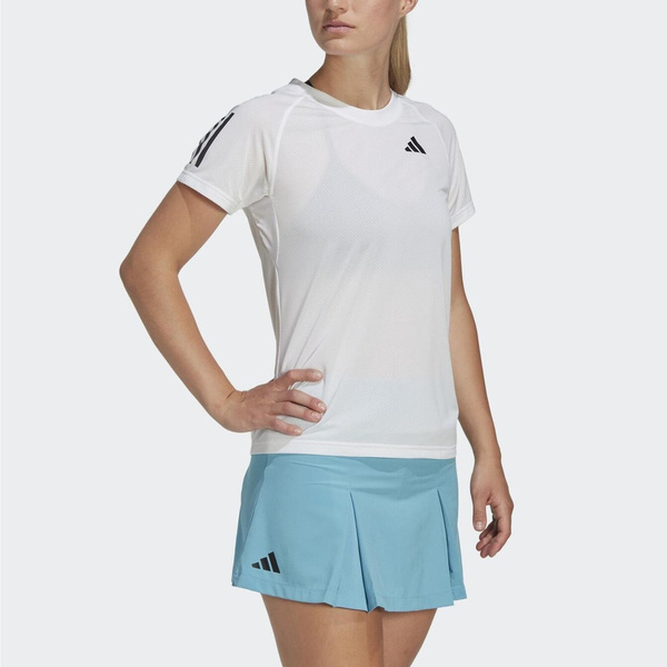 博客來-Adidas Club Tee [HS1449] 女 短袖上衣 網球 運動 休閒 吸濕 排汗 透氣 舒適 白