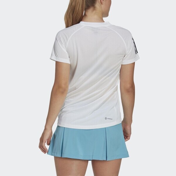 博客來-Adidas Club Tee [HS1449] 女 短袖上衣 網球 運動 休閒 吸濕 排汗 透氣 舒適 白