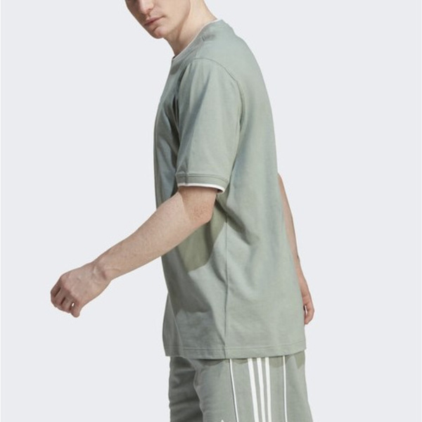 博客來-Adidas Ess Tee [IB8686] 男 短袖上衣 T恤 運動 休閒 寬鬆 棉質 舒適 綠