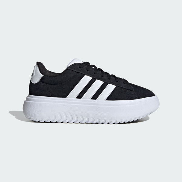 博客來-Adidas Grand Court Platform [IE1102] 女 運動休閒鞋 厚底 舒適 黑 白