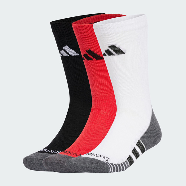 博客來-Adidas Prf C Cc Crw 3p [JC6412] 中筒襪 3雙入 運動 訓練 休閒 足弓支撐 透氣 黑紅