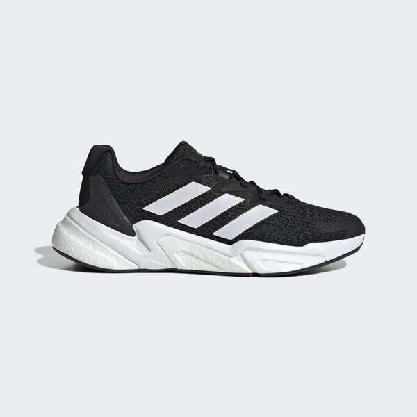 博客來-Adidas X9000l3 W [S23689] 女 慢跑鞋 運動 休閒 輕量 支撐 緩衝 彈力 愛迪達 黑 白 23.5cm 黑/白