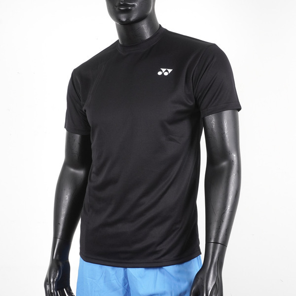 博客來-Yonex Crew Neck Shirt [YM0023EX007] 男 短袖 上衣 T恤 基本款 機能 排汗 黑